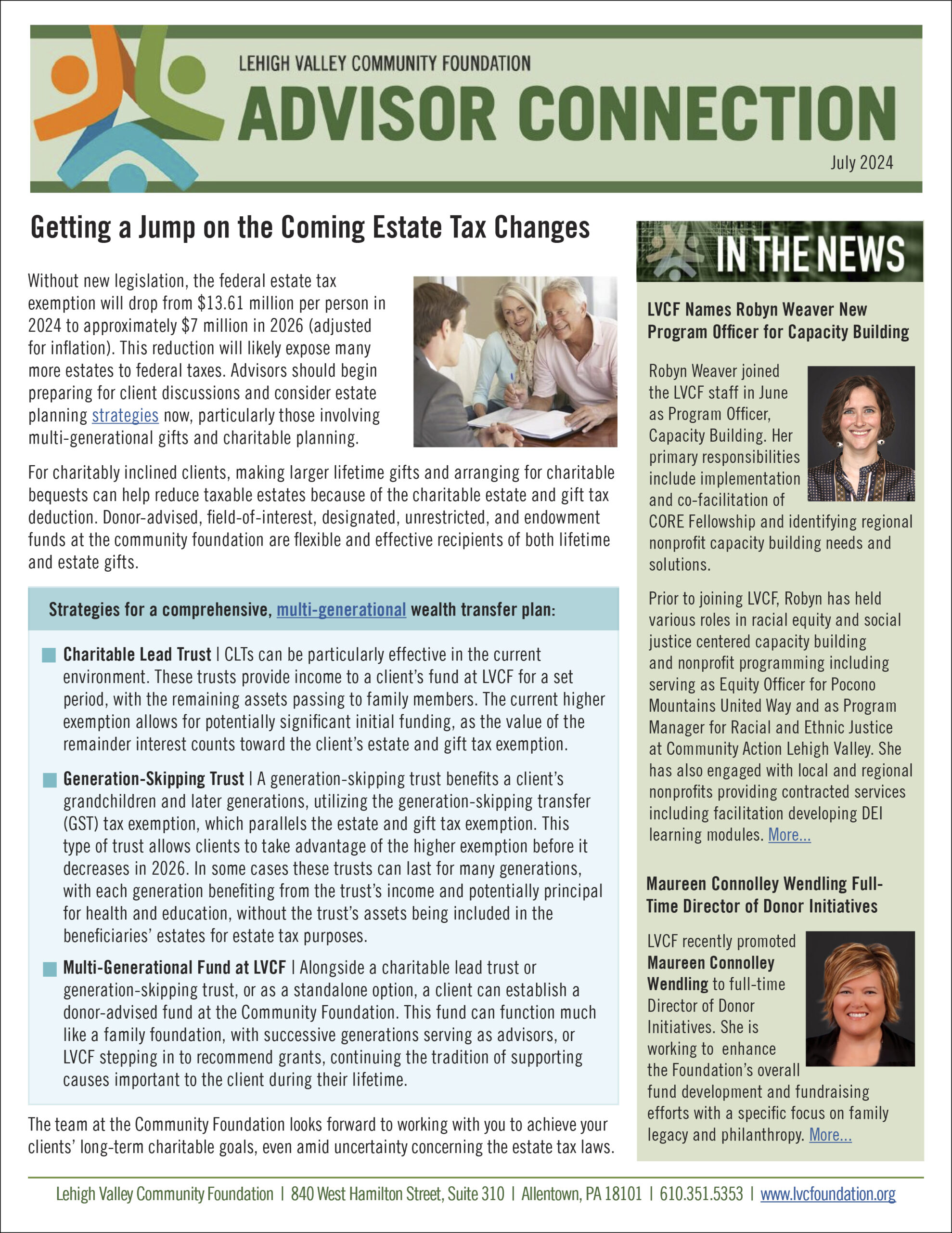 Advisor Connection - Lehigh Valley Community Foundation